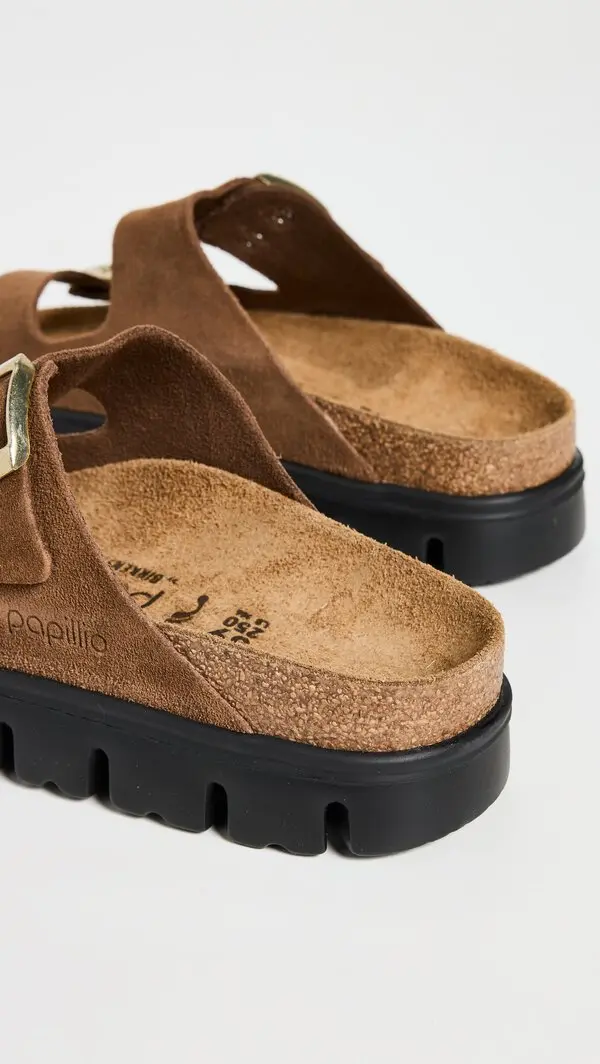 BIRKENSTOCK Arizona Chunky Sandals - Dark Tea