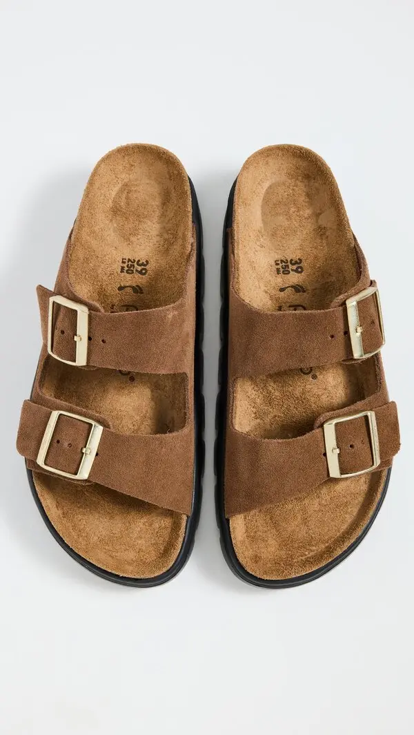 BIRKENSTOCK Arizona Chunky Sandals - Dark Tea