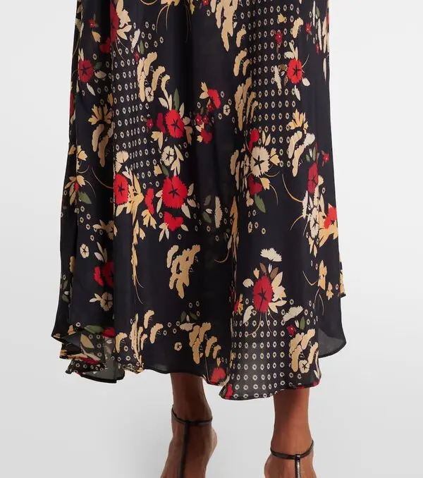 Rixo Trula Floral Maxi Dress