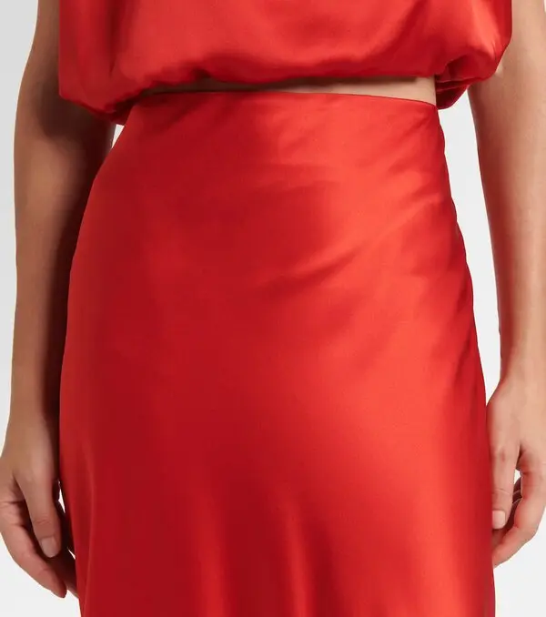 THE SEI Silk Satin Maxi Skirt