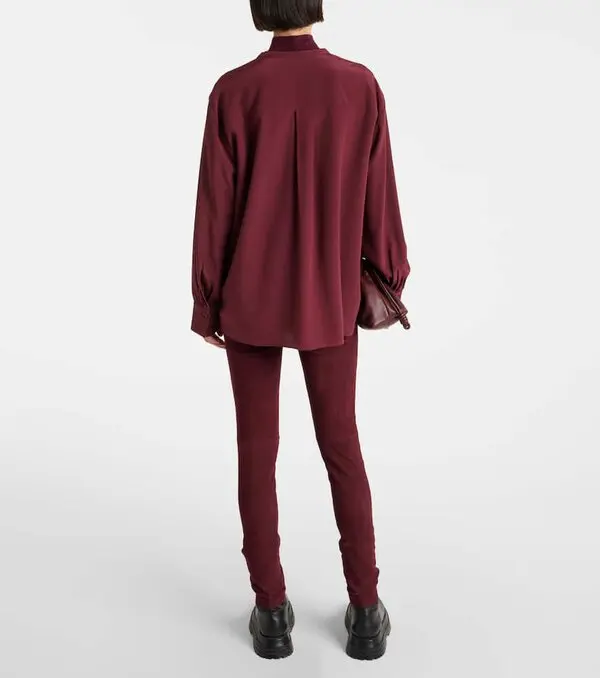 JOSEPH Blondel Silk Blouse - Red