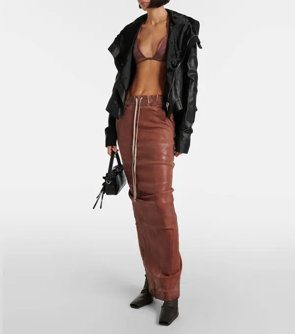 Rick Owens Denim Maxi Skirt