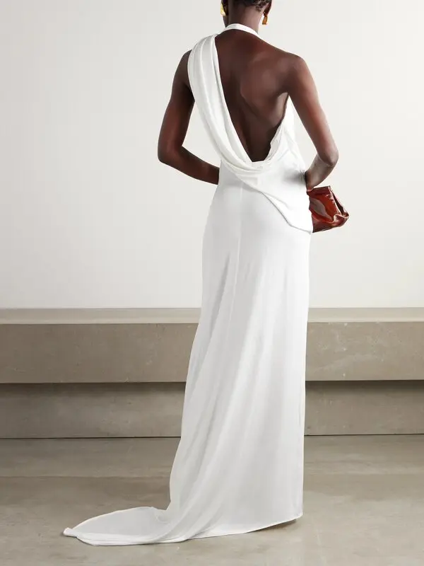 Magda Butrym Asymmetric Draped Gown