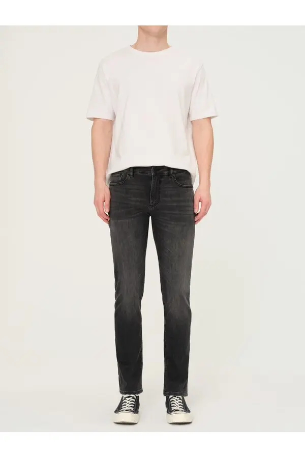 DL1961 Cooper Tapered Sable Washed Black Jeans
