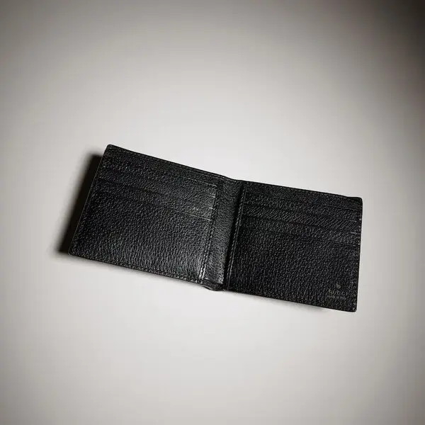 Gucci Gg Marmont Bi-fold Card Case Wallet Leather - Gold