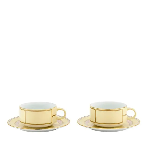 GINORI 1735 Colonna Diva Tea Set For 2 - Giallo