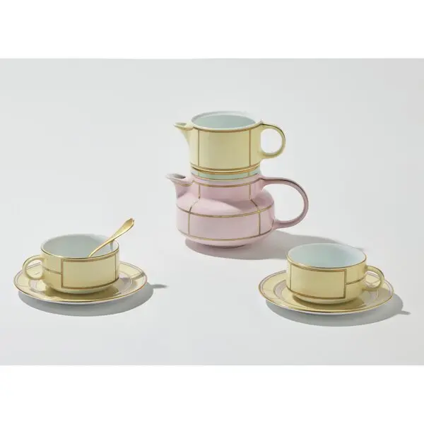 GINORI 1735 Colonna Diva Tea Set For 2