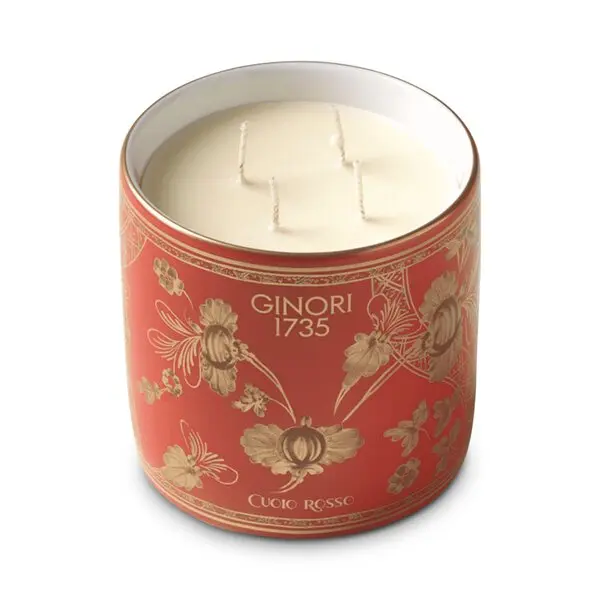 GINORI 1735 Oriente Italiano Cuoio Rosso Large Scented Candle