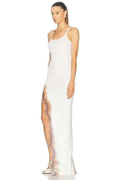 GRACE LING Flame Slit Maxi Dress