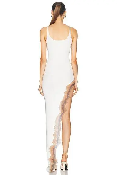 GRACE LING Flame Slit Maxi Dress