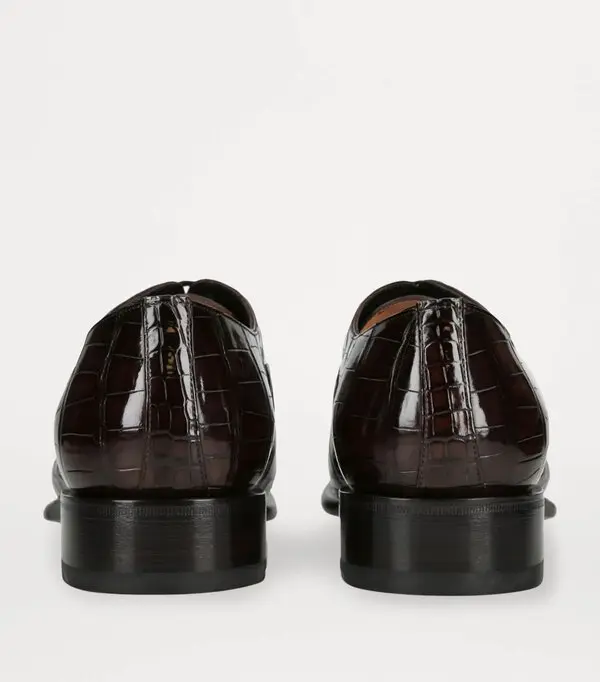 Santoni Carter Leather Oxford Shoes