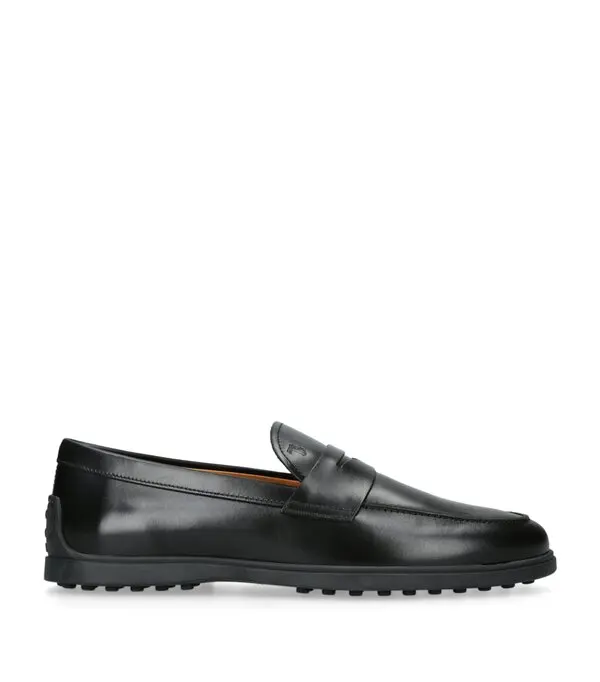 TOD'S Leather Gomma Loafers