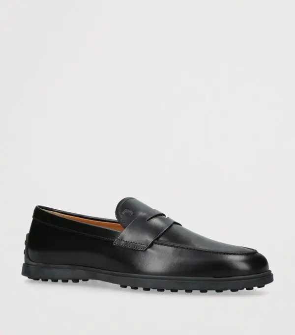 TOD'S Leather Gomma Loafers