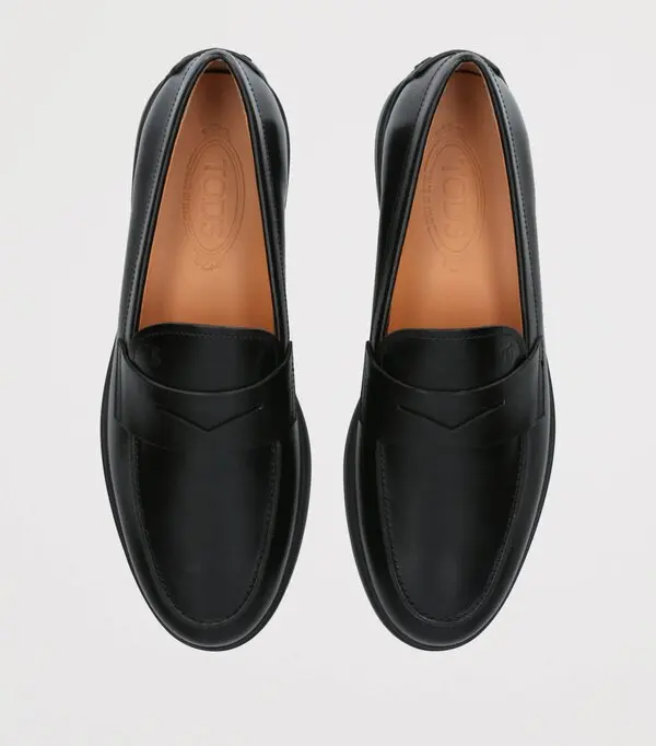 TOD'S Leather Gomma Loafers