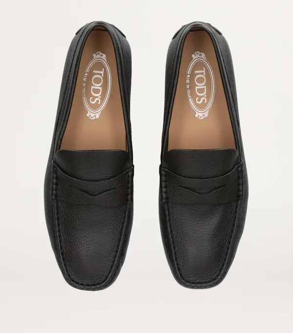 TOD'S Leather Gomma Loafers - Brown