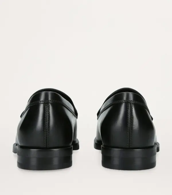 TOD'S Leather Gomma Loafers - Black