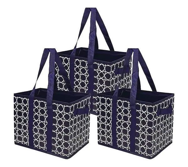DURASACK Set Of 3 Small 13' Collapsible Storage Totes - One-color