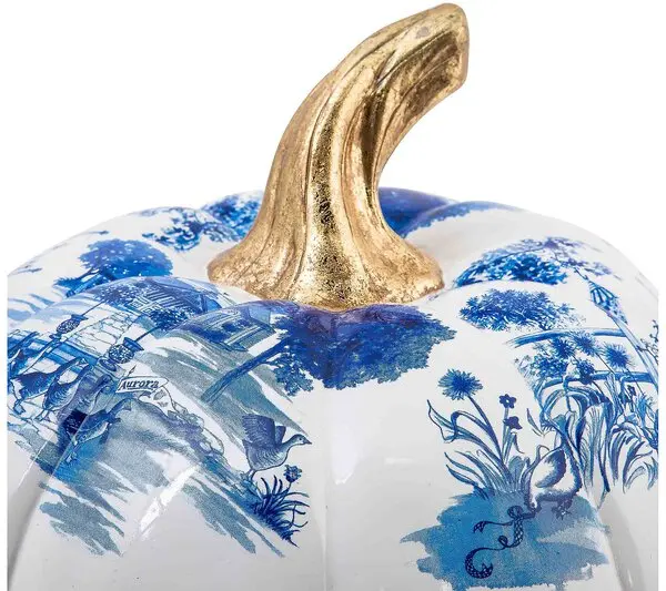 MACKENZIE-CHILDS Large Toile Pumpkin