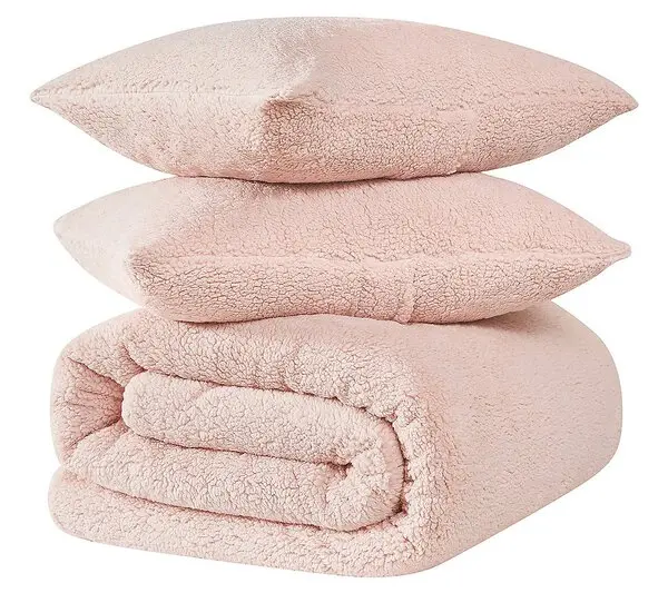 BROOKLYN LOOM Oversized Marshmallow Sherpa Quee N Comforter Set