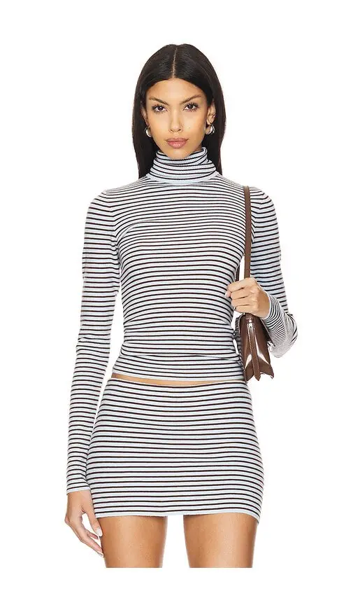 Frankies Bikinis Tucker Cloud Knit Turtleneck Sweater