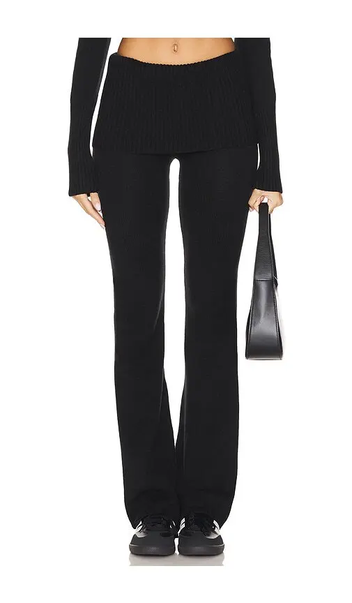 Frankies Bikinis Aimee Knit Pant - Black