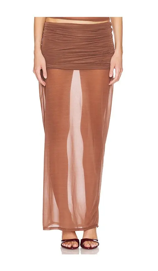 LOVERS AND FRIENDS Bella Maxi Skirt - Brown