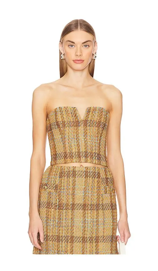 KARINA GRIMALDI Enelda Tweed Top