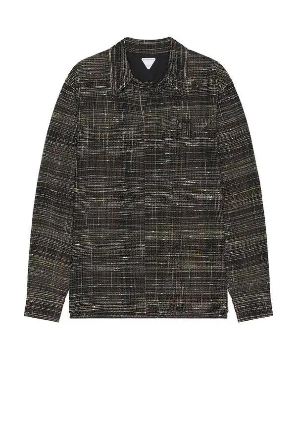Bottega Veneta Knotted Viscose Shirt In Black