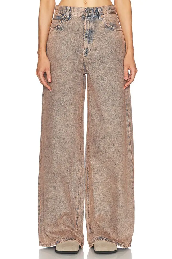 GRLFRND Luna Mid-rise Wide Leg Jeans