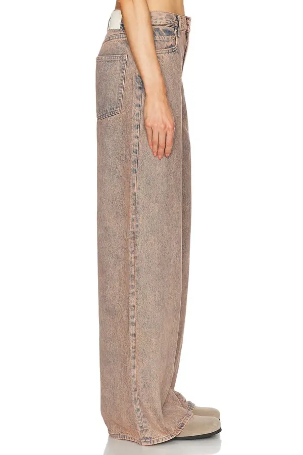 GRLFRND Luna Mid-rise Wide Leg Jeans