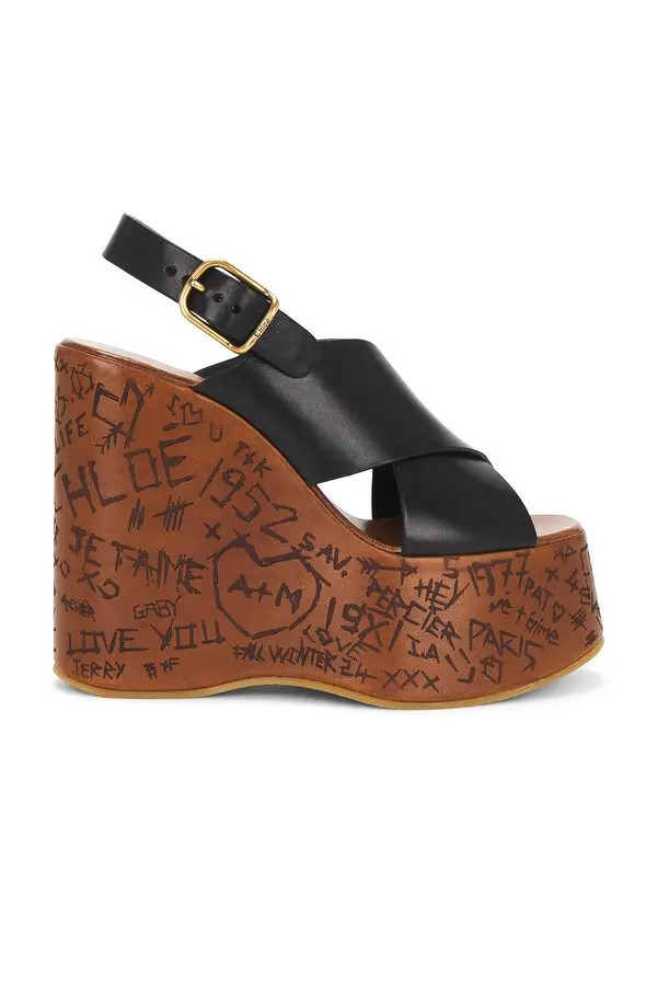 Chloé Maxime Wedge - Black