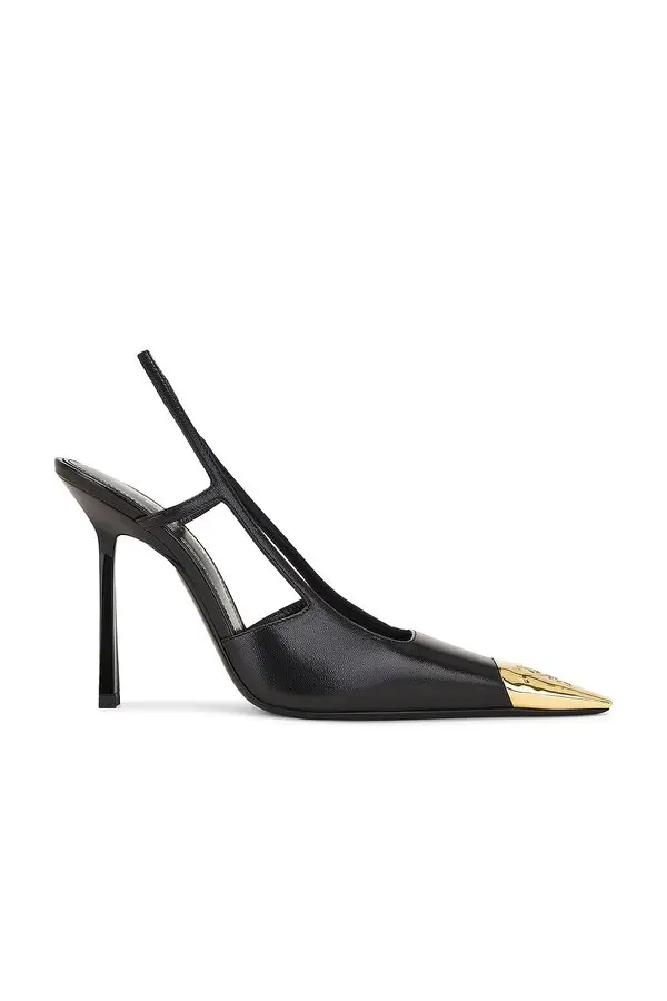 Saint Laurent Jeanne Slingback Pump - Nero