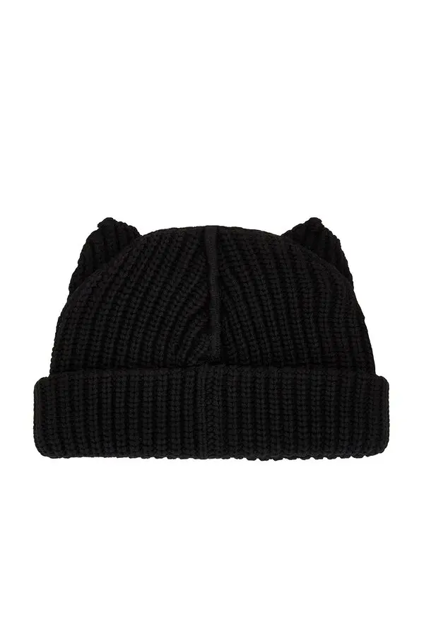 Charles Jeffrey LOVERBOY Chunky Ears　黒 SUPERSIZED CHUNKY EARS BEANIE in BLACK – Charles Jeffrey Loverboy