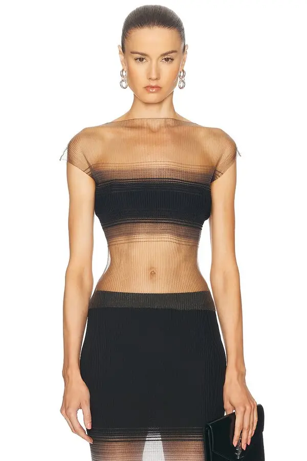 GRACE LING Evanescent Censor Top