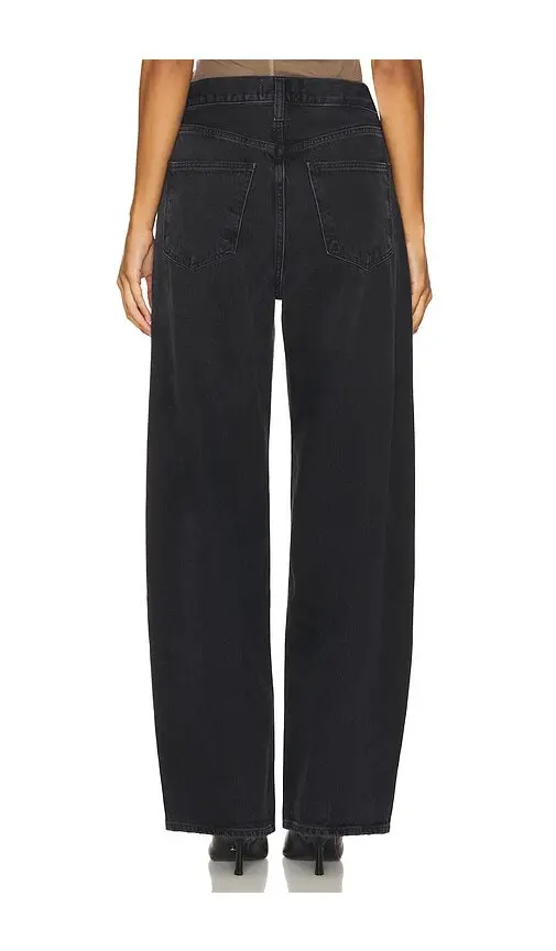AGOLDE Low Curve Wide Leg Jeans - Black