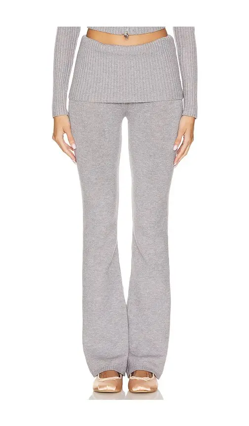Frankies Bikinis Aimee Cloud Knit Pant - Grey