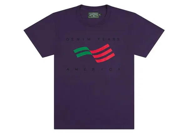 DENIM TEARS America Sportswear Tee Shirt - Purple