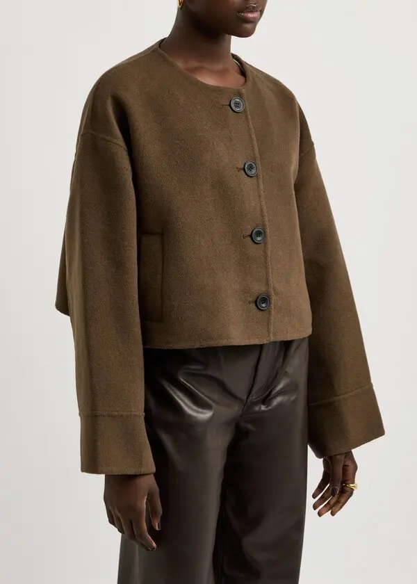 MEOTINE Karla Cropped Wool-blend Jacket