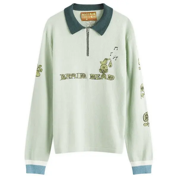 BRAIN DEAD Lex Half Zip Sweatshirt