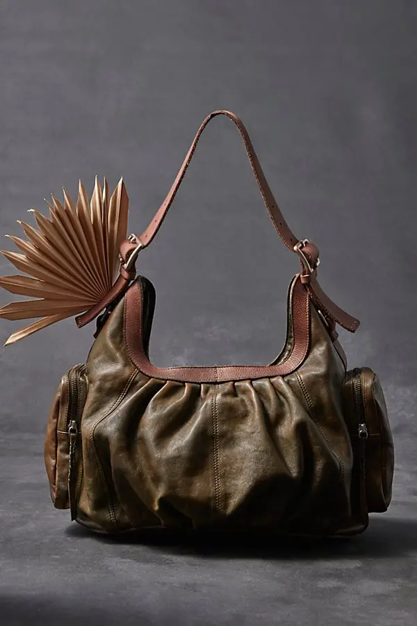 Free People We The Free Hattie Hardware Shoulder Bag - Olive