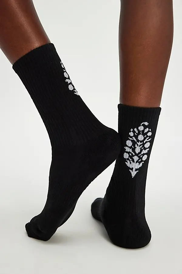 LUCKY HONEY Last Lap Tube Socks - Black/white