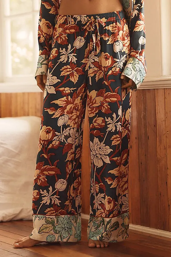 LYREBIRD The Silky Pajama Pants - Navy