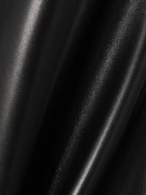 Bottega Veneta Paneled Straight-leg Leather Trousers