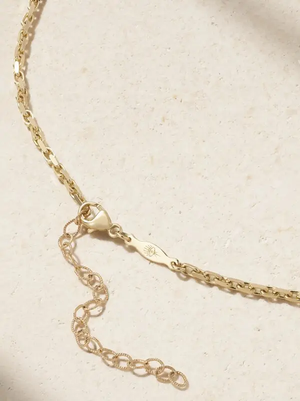 Jacquie Aiche 14-karat Emerald And Diamond Necklace