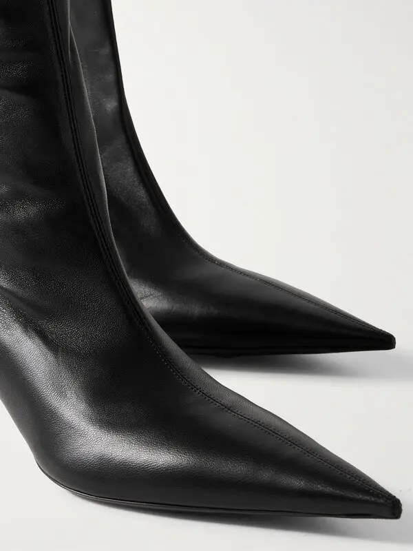 Balenciaga Avenue Leather Over-the-knee Boots