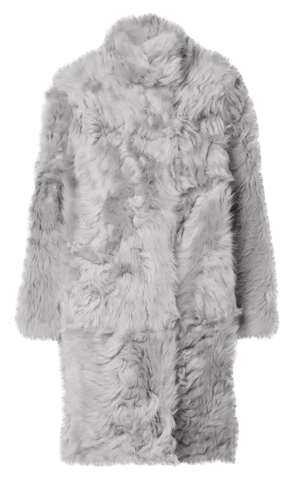 YVES SALOMON Shearling Longline Coat