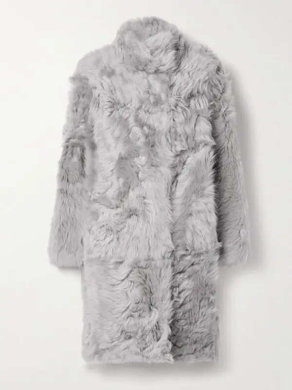YVES SALOMON Shearling Longline Coat
