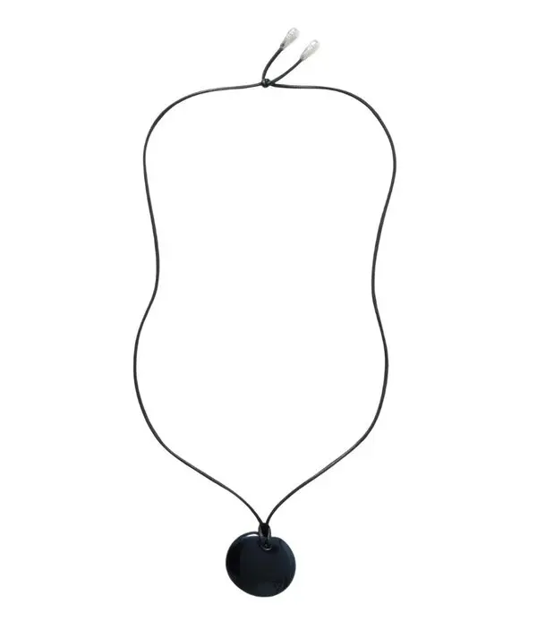 SOPHIE BUHAI Small Full Moon Onyx Pendant Necklace - Black