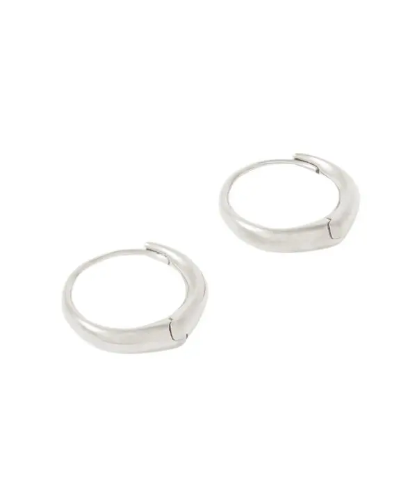 SOPHIE BUHAI Large Hellenic Hoop Earrings - Silver