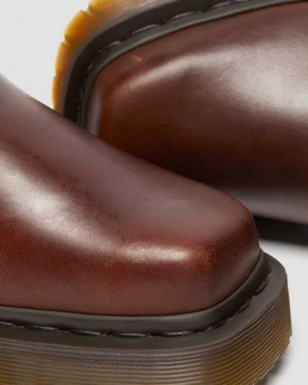 Dr. Martens Amaayah Lo Leather Boots - Brown